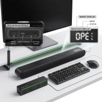 China PC waterproof Soundbar Speaker AS1821 45CM RGB Compact Desktop Audio Monitor Speaker Video Calls for sale