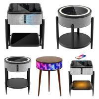 China Smart Table With Speaker AT105 20W 5.4 Charging Coffee Wireless Charging Modern Bedroom for sale