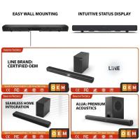 China Wireless Soundbar Speaker ASW150-2.1UR 100W 89.5CM Subwoofer Surround Sound ARC HDMI for sale