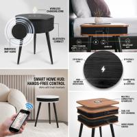 China Smart Coffee Table AT106 5W Charging Multifunctional Square Wireless Charging Modern Living Room for sale