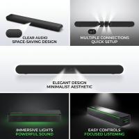 China PC Soundbar Speaker AS-P1 2.0CH 10W Short Desktop Audio Monitor Speaker Video Calls for sale