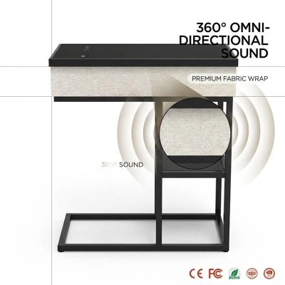 China Wireless Charging Side Table ATC730 65W RGB All Bedside Table Modern Bedroom Built-in Speaker for sale