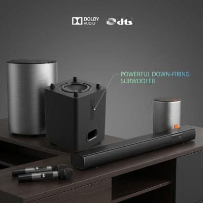 China Bluetooth Soundbar With Subwoofer ASW590-2.1 100W 2.1CH Theater Wireless Subwoofer for sale
