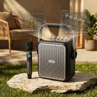 China Wireless Portable Bluetooth Speaker AS300 25W Pebble Design Outdoor Party Long Battery for sale