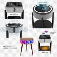 China Smart Table With Speaker AT105 20W 5.4 Charging Coffee Wireless Charging Modern Bedroom for sale