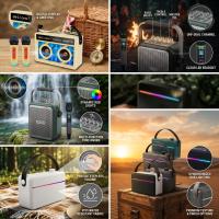China Wireless Portable Bluetooth Speaker AK3 30W IP54 Karaoke Outdoor Party Long Battery for sale