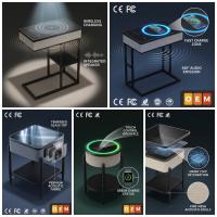 China Wireless Charging Side Table AT105 5W RMS Table, Bedside Table Modern Bedroom Built-in Speaker for sale