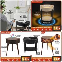 China Bluetooth Speaker Table ATC639 65W RMS 1 Charging Wireless Charging Nightstand Modern Bedroom for sale