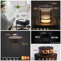 China Bluetooth Speaker Table ATC638 65W Charging Tables Smarter Wireless Charging Nightstand for hotel furniture for sale
