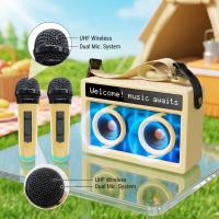 China Wireless Portable Bluetooth Speaker AS300 25W DSP Office Wooden Outdoor Party Long Battery for sale