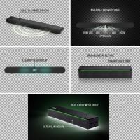 China PC computer soundbar Bluetooth Soundbar Speaker AS1821 RGB Theater LED Desktop Audio Monitor Speaker Video Calls for sale