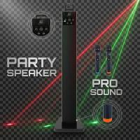 China Home Karaoke Speaker AT620 80W RMS Tower 800W Karaoke Party Tower Design Powerful Bass for sale
