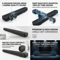 China Home Theater Bluetooth Soundbar system ASW250-5.1 Dolby 180W 3D Heavy Bass Immersive Audio manufacturer for sale