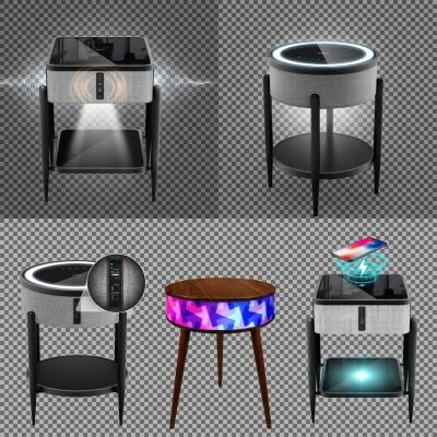 China Smart Table With Speaker C11 20W Charging Entertainment Coffee Wireless Charging for sale