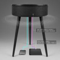 China Smart Coffee Table AT105 5W Steady Audio round Wireless Charging Modern Living Room for sale