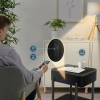 China Bluetooth Speaker Table ATC638 65W Charging Tables Smarter Wireless Charging Nightstand for hotel furniture for sale