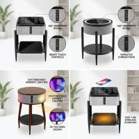 China Smart Table With Speaker AT600 20W Charging Luxury Wireless Charging Modern Bedroom for sale