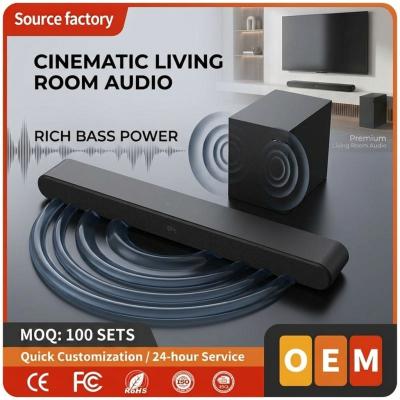 China TV Soundbar Speaker ASW590-2.1 100W 2.1CH Subwoofer Bluetooth 5.0 Home Theater Deep Bass for sale