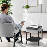China Smart Coffee Table Factory Direct Tempered Glass Wireless Charging Table, MOQ 50 Pcs for sale