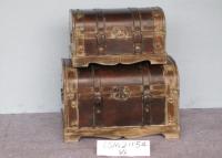 China Vintage Handicraft L51 Wood Storage Trunks Chests for sale