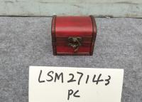 China home OBM Hinged Lid 9x6.5 Leather Storage Chests for sale