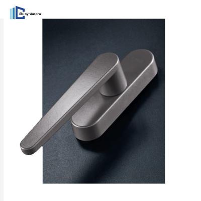China Powder Coated Aluminum Window Door Handles with 3-Year Warranty and Spindle Drive for Casement Applications for sale