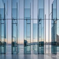 China Aluminum Stone Curtain Wall System with Double Layer Tempered Glass for Commercial Buildings for sale