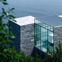 China Hidden Frame Low-E Glass Curtain Wall with Double-Layer Construction for Waterproof Windproof Soundproof Performance for sale