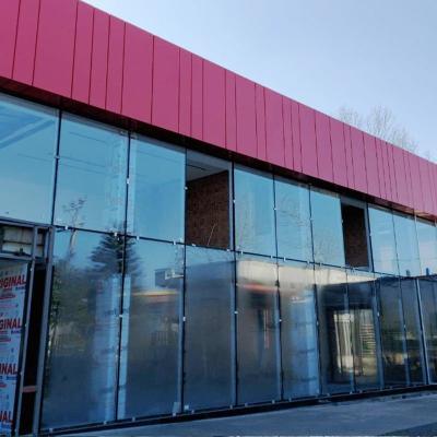 China 6063-T5 Aluminum Hidden Frame Glass Curtain Wall with 10-25mm Thickness for Energy-Efficient Buildings for sale