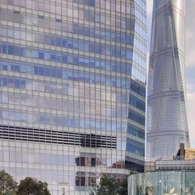 China Aluminum Alloy Hidden Frame Glass Curtain Wall - Double Layer Sound Insulation & Energy Saving System for sale