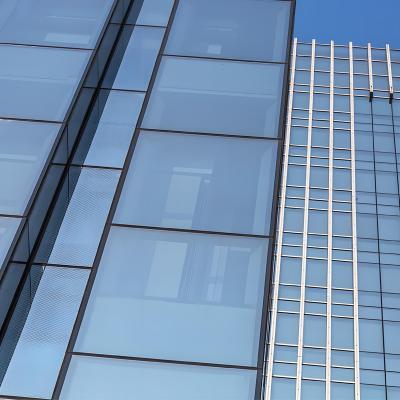 China 6mm-12mm Aluminum Frame Curtain Wall System with 2000-4000 Pa Wind Resistance and 30-45 dB Sound Insulation for sale