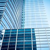 China Custom Aluminum Grid Curtain Wall System with 2000-4000 Pa Wind Resistance and 6-12mm Tempered Glass for sale