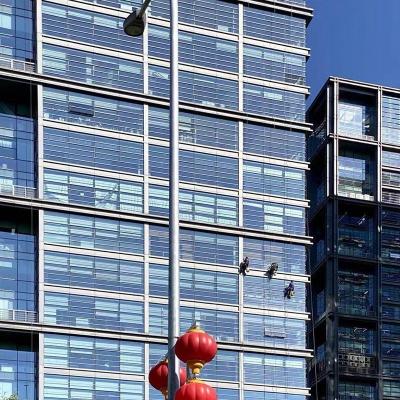 China Broken Bridge Aluminum Glass Curtain Wall System with Double Tempered Glass Panels and Sound Insulation Technology for sale