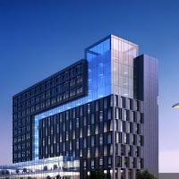 China 6mm Glass Unitized Curtain Wall with Class 5 Wind Resistance and 10-Year Warranty - Aluminum Alloy Construction for sale