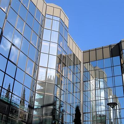 China UV Resistant Unitized Curtain Wall with 6mm Double Glazed Glass, Class 8 Water Tightness & 10-Year Warranty for sale