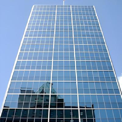 China Aluminum Alloy Unit Curtain Wall with Class A Fire Rating and 6mm Double Glazed Glass for Commercial Buildings for sale