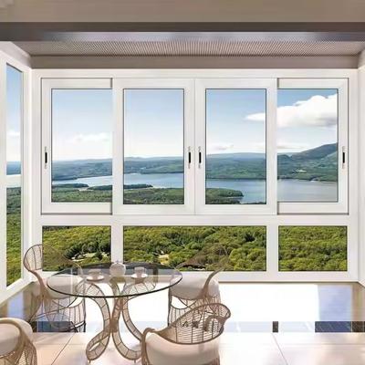 China AR-453 Soundproof Double Tempered Glass Sliding Window with 1.4-3.0mm Aluminum Frame and A-Level Security for sale