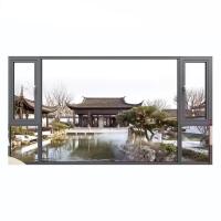 China Horizontal Opening Broken Bridge Aluminum Window 1.4-3.0mm Wall Thickness with Waterproof Fireproof Anti-Theft Diamond Mesh for sale