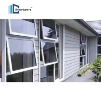 China Waterproof Aluminum Awning Windows with 1.6-2.0mm Frame & Thermal Break Double Glass for sale