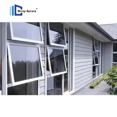 China Waterproof Aluminum Awning Windows with 1.6-2.0mm Frame & Thermal Break Double Glass for sale