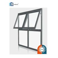 China Custom Aluminum Awning Window with 30° Opening Angle and 300mm Ventilation Gap - NFRC Certified Double Glazed Bathroom Window for sale