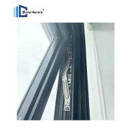 China SA-69 Waterproof Top Hung Double Glazed Aluminum Awning Windows with Soundproof and Storm Resistance for sale