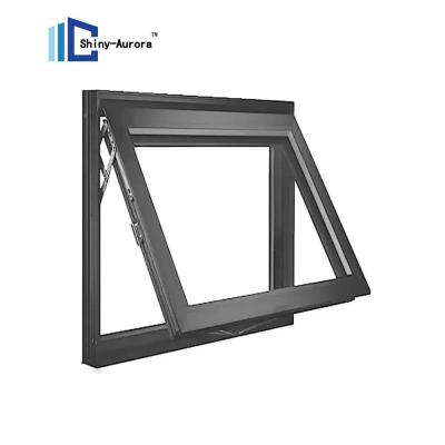 China Custom Vertical Aluminum Swing Window 2.0mm 6063-T5 Profile with Tempered Glass for Home Office Installation for sale