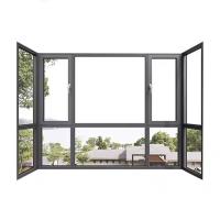 China Waterproof Hexagon Aluminum Window 1.4-3.0mm Wall Thickness Inward Opening For Modern Buildings for sale