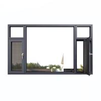 China Modern Awning Casement Windows for Office Buildings - 1.4-3.0mm Wall Thickness with A-Level Security for sale