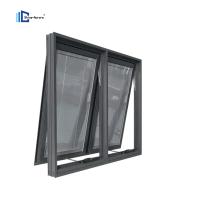 China SA-70 Aluminum Awning Window with 2.0mm Frame and Double Glazed Tempered Glass - NFRC Certified Bathroom Window for sale