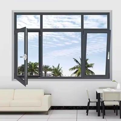 China Broken Bridge Aluminum Alloy Casement Windows 1.4-3.0mm Wall Thickness with A-Level Security for sale