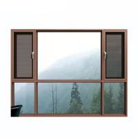 China Horizontal Opening Aluminum-Wood Composite Casement Windows 1.4-3.0mm Wall Thickness with A-Level Security for sale