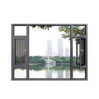China Black Aluminum Casement Windows 1.4-3.0mm Wall Thickness with Grade A Security Rating and Soundproofing for sale