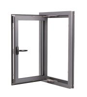 China White Aluminium Casement Window with 1.4-3.0mm Wall Thickness and Thermal Insulation for sale